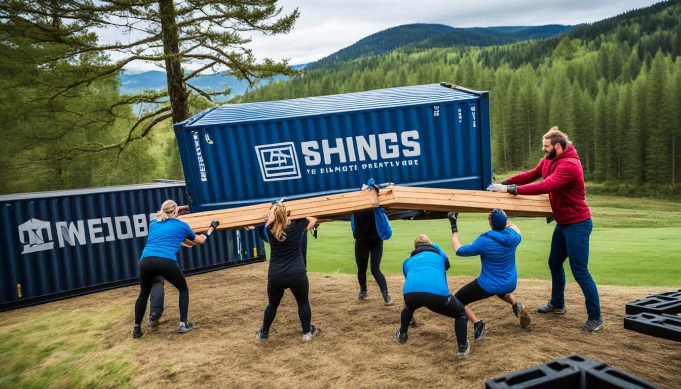 Moving Shipping Container Without Heavy Equipment